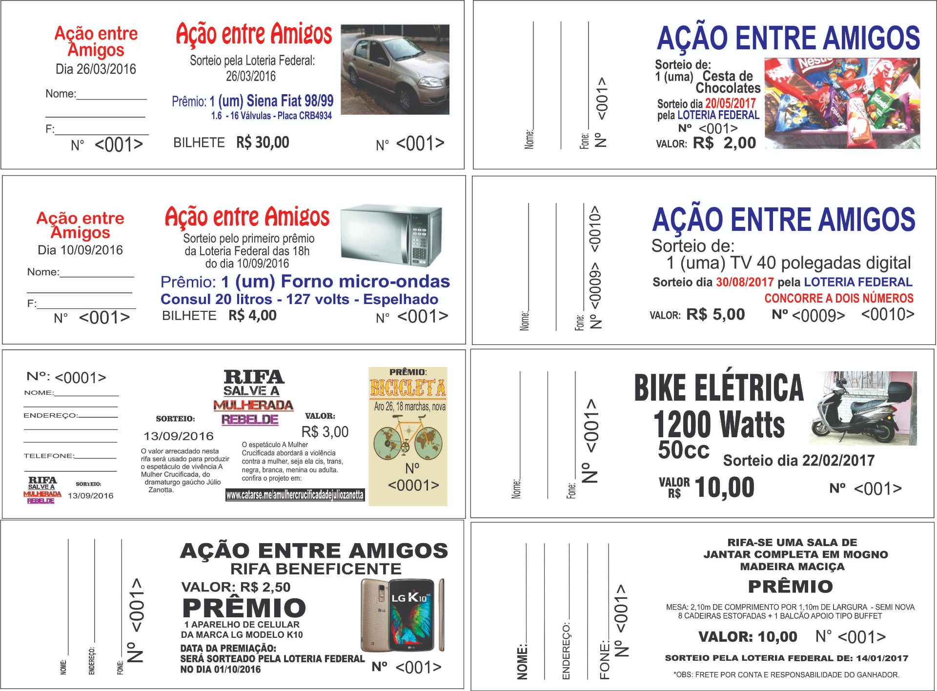 Impressão de Rifas em Porto Alegre Gráfica Digital Sul